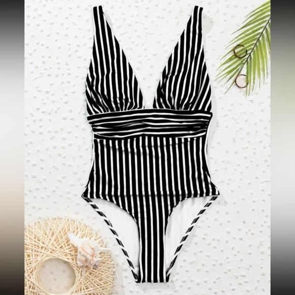 Swim | Boho Stripes Print One Piece Monokini Swimsuit | Poshmark